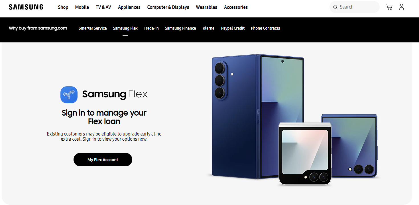 About Samsung Finance Flex loans – Samsung Finance UK